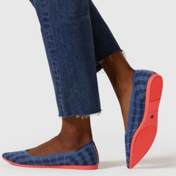 Rothy's | Shoes | Rare Indigo Blue Gingham Rothys Point Sz 9 | Poshmark